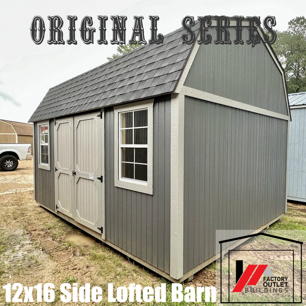 12x16 Side Lofted Barn 240190 - Tiny Homes/Metal Carports/Garages ...