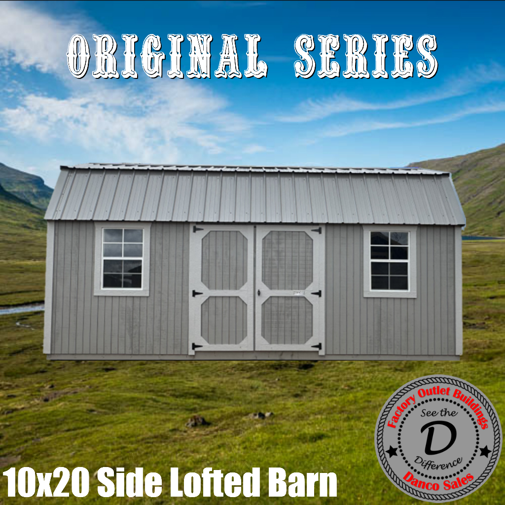 10x20 Side Lofted Barn 240035 - Tiny Homes/Metal Carports/Garages ...