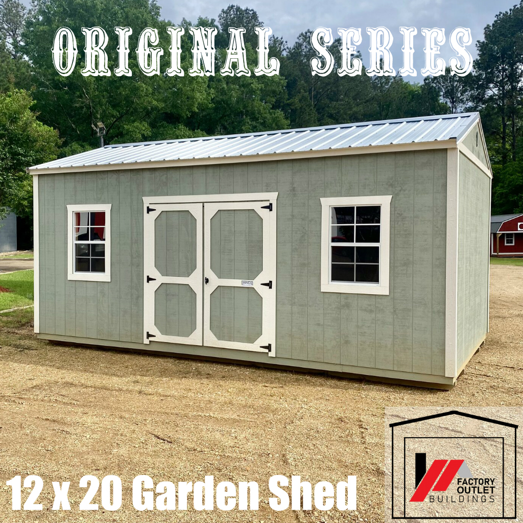 12x20 Garden Shed 250149 - Tiny Homes/Metal Carports/Garages/Portable ...