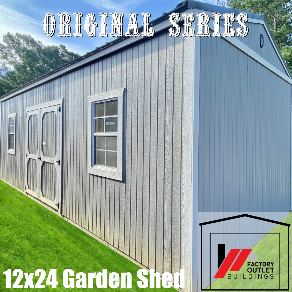 12x24 Garden Shed 231721 - Tiny Homes/Metal Carports/Garages/Portable ...