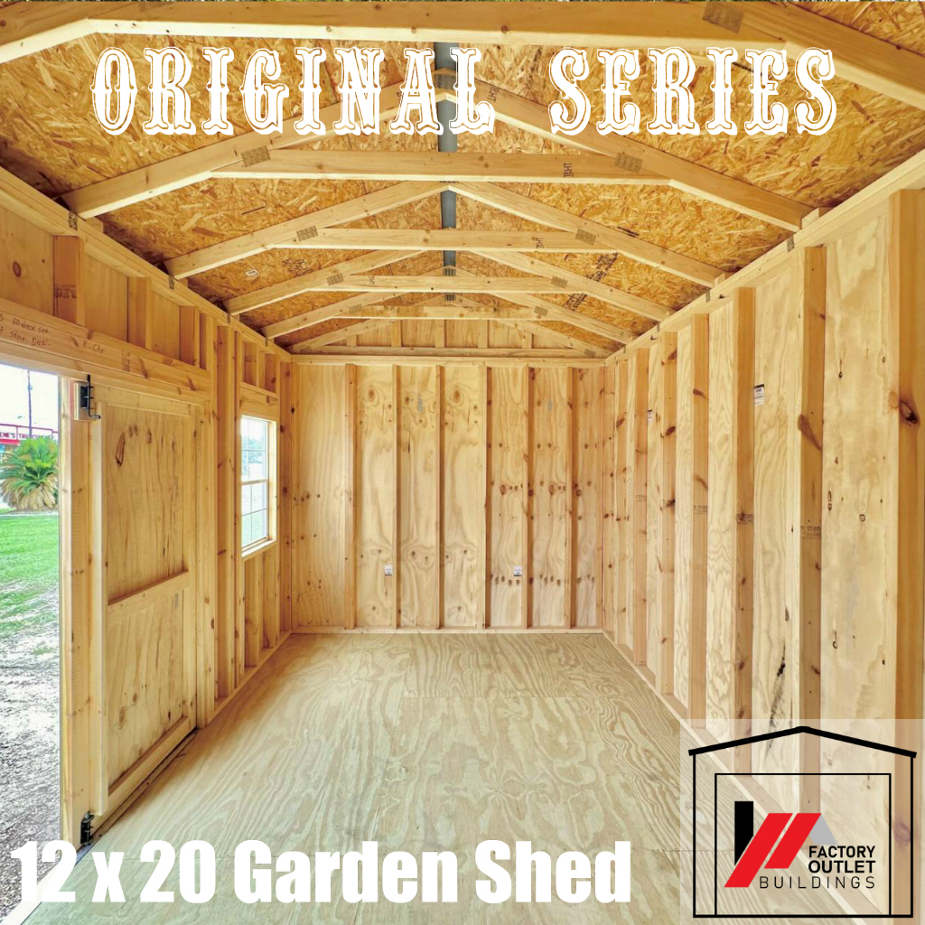 12x20 Garden Shed 250149 - Tiny Homes/Metal Carports/Garages/Portable ...