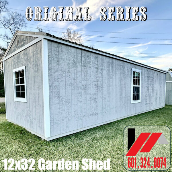 12x32 Shed–Lots of Windows-Heavy Duty-Factory Outlet Buildings