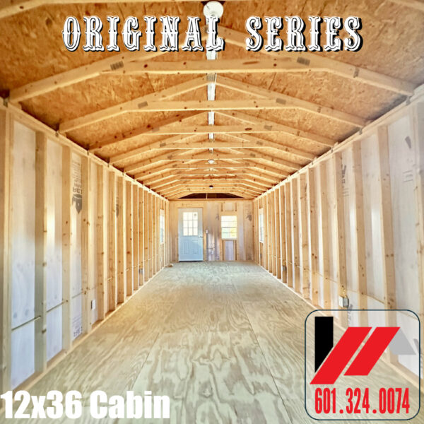 12x36 Cabin 740768 - Tiny Homes/Metal Carports/Garages/Portable Sheds ...