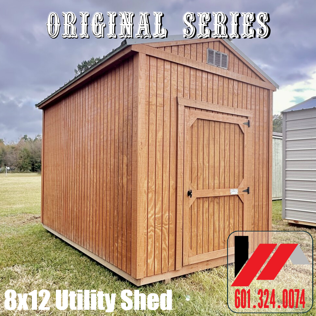 8x12 Utility Shed 231039 - Tiny Homes/Metal Carports/Garages/Portable ...